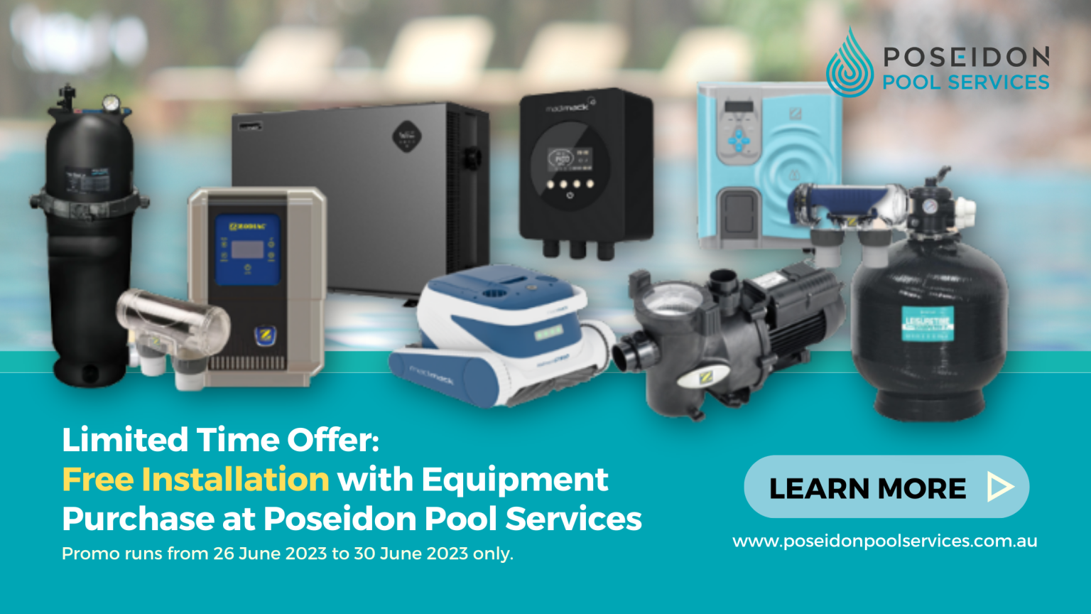 Limited Time Offer: Free Installation With Pool Equipment